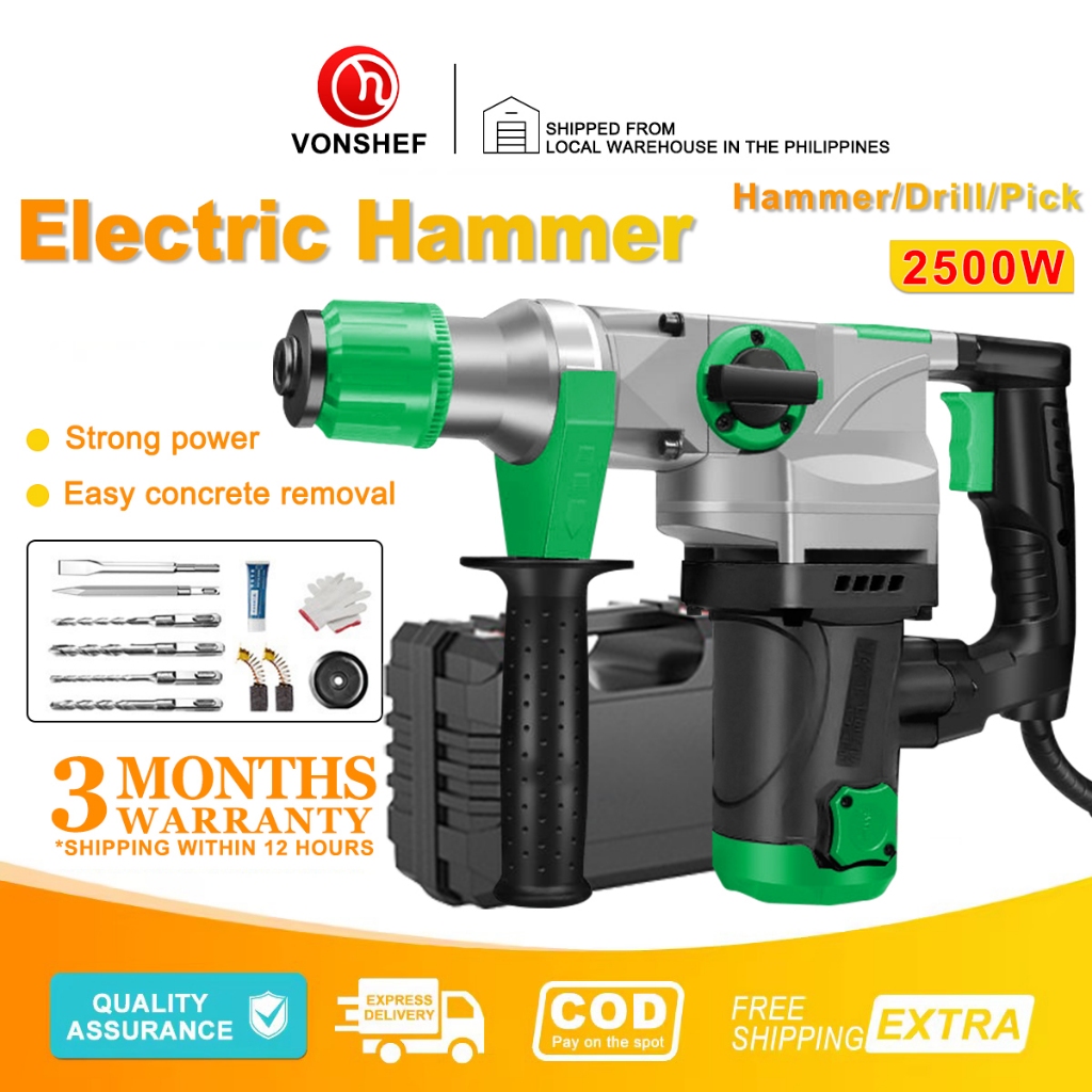 Chipping Hammer 2500W 220V High Power Heavy Duty Professional Chipping ...