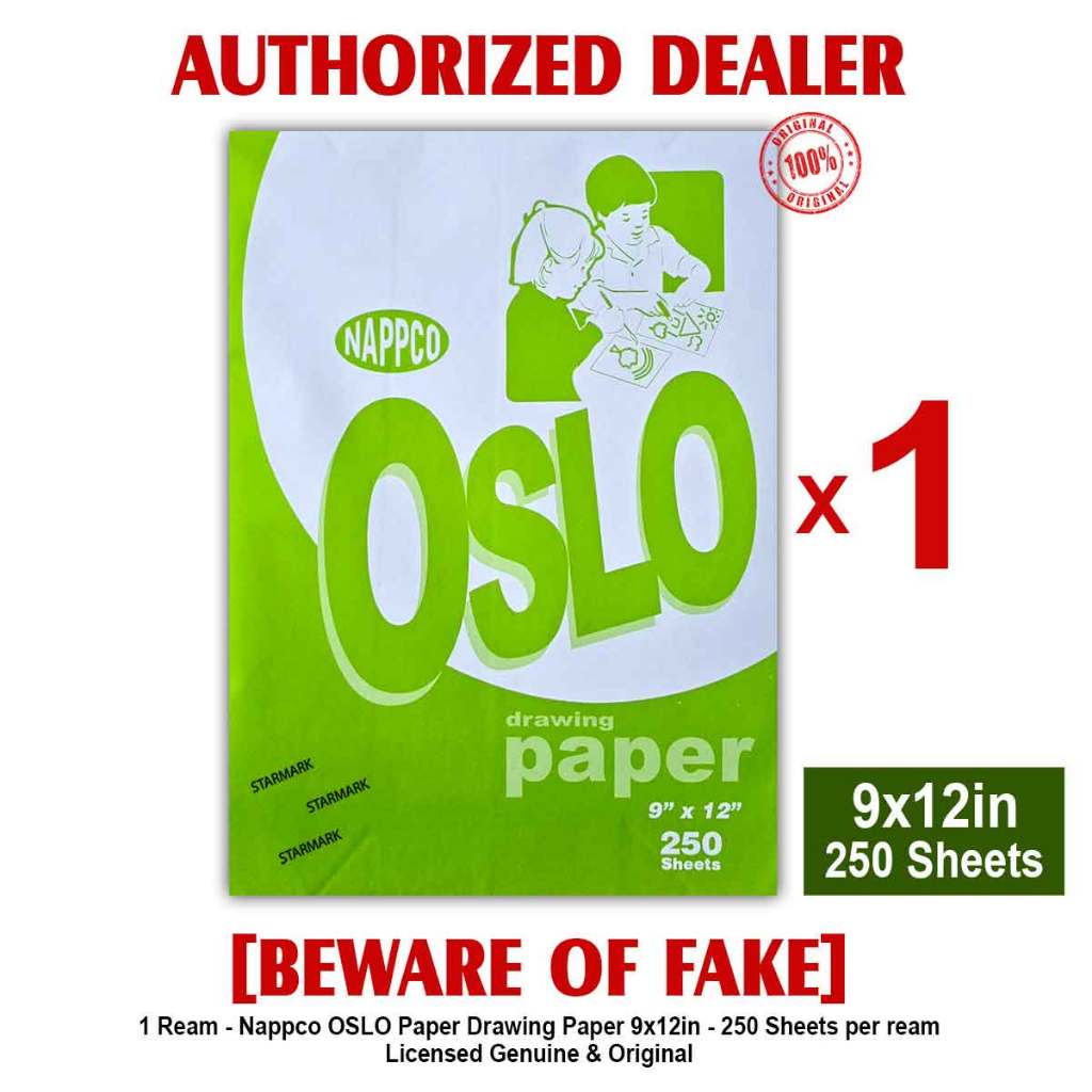 Nappco OSLO Paper Papers 9x12in 250 sheets per ream Drawing Paper ...