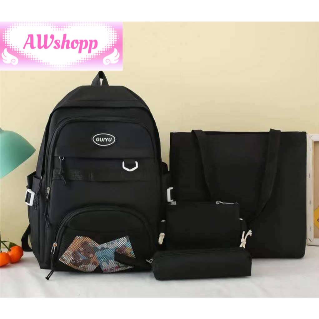 AW Hot School Bag Set 4 in1 Backpack Bookbag Kids School Backpack for ...