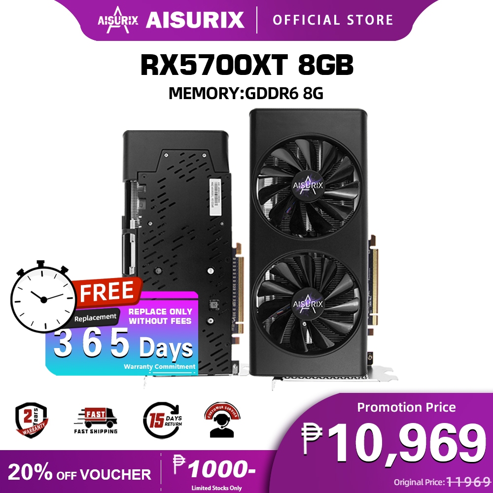 AISURIX Brand New RX 5700XT 8G Graphics Card GDDR6 GPU Video card For ...