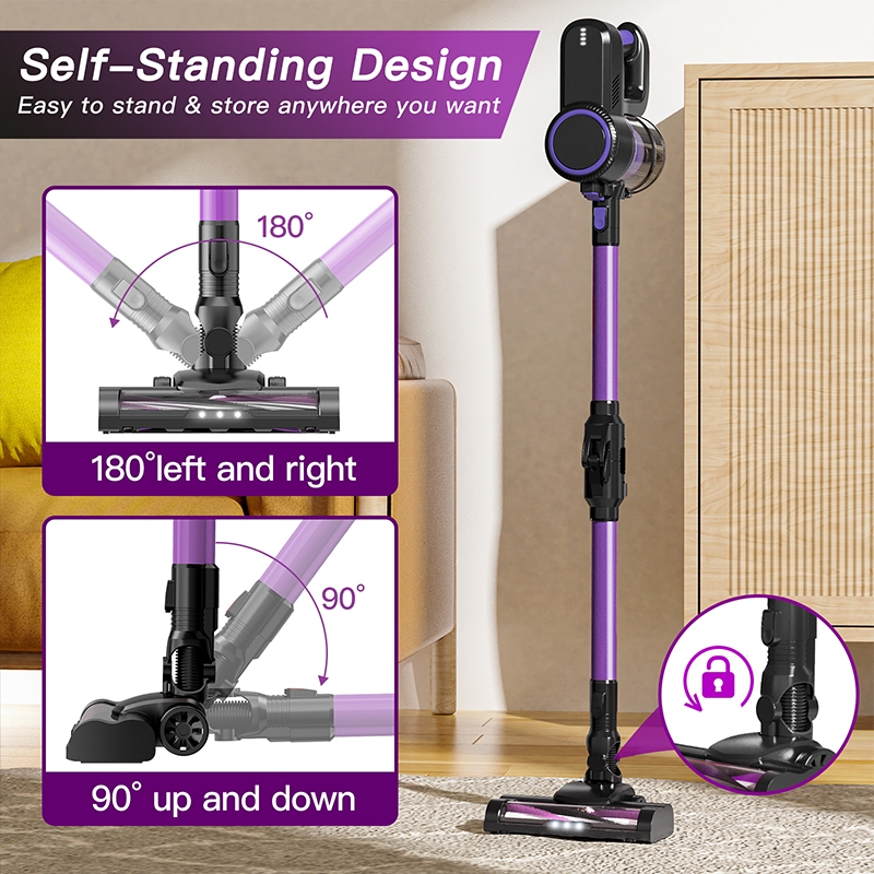 brushless vacuum cleaner with high suction power high power foldable ...