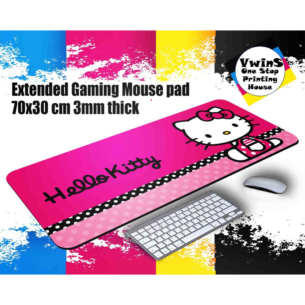 Hello Kitty Extended Gaming Mouse Pad! Hello Kitty Sanrio Design ...