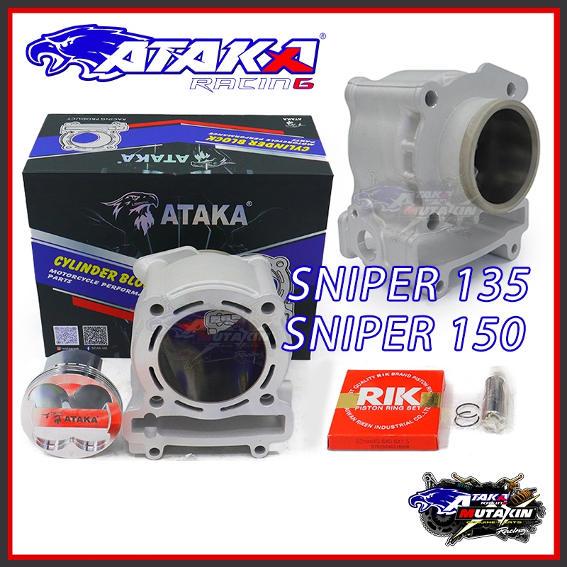 ATAKA Ceramics Cylinder Block Set SNIPER 135 SNIPER 150 57MM/62MM/63MM ...