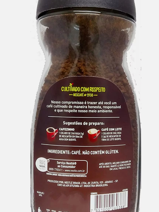 Nescafe Original Extra Forte Instant Coffee 230g from Brazil | Shopee ...