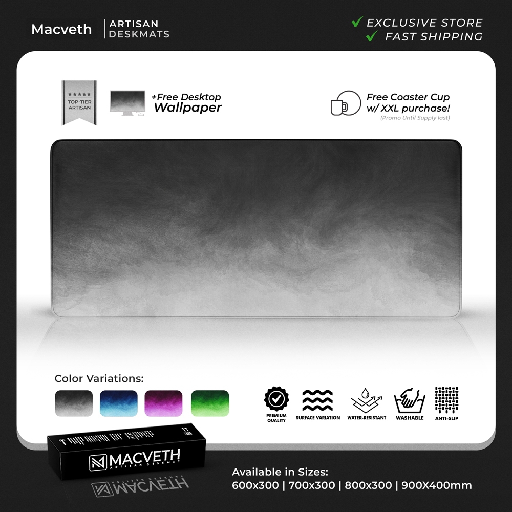 Macveth Mousepad | Subtle Deskmat | Extended Large Gaming Mouse pad ...