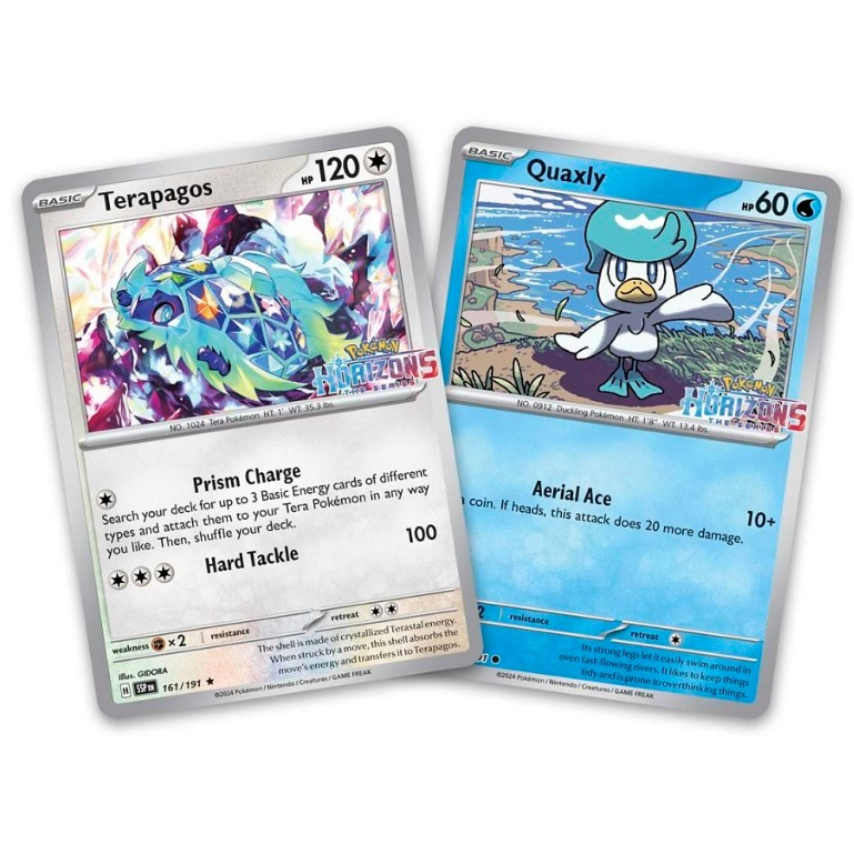 Pokemon TCG Horizons Quaxly & Terapagos Surging Sparks Promo Card ...