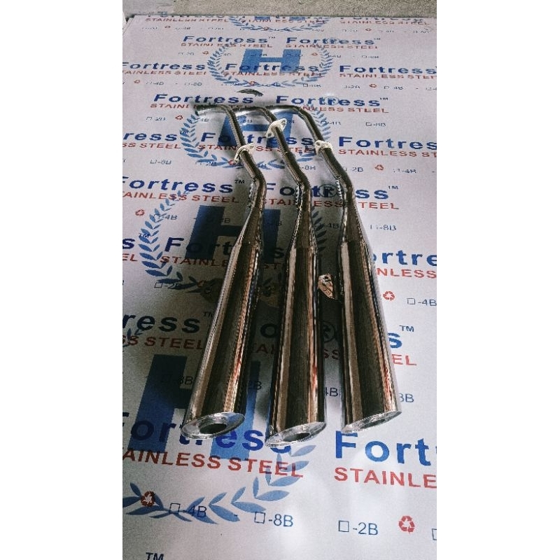 STAINLESS STEEL POWER PIPE FOR SMASH 110/115 44MM TIP | Shopee Philippines