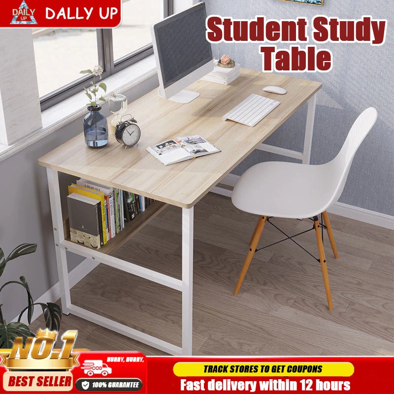 Student Study Table modern writing living room furniture Double Layer ...