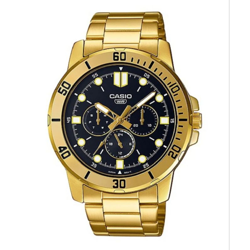 CASIO MENS GOLD MTP VD300G 1E | Shopee Philippines