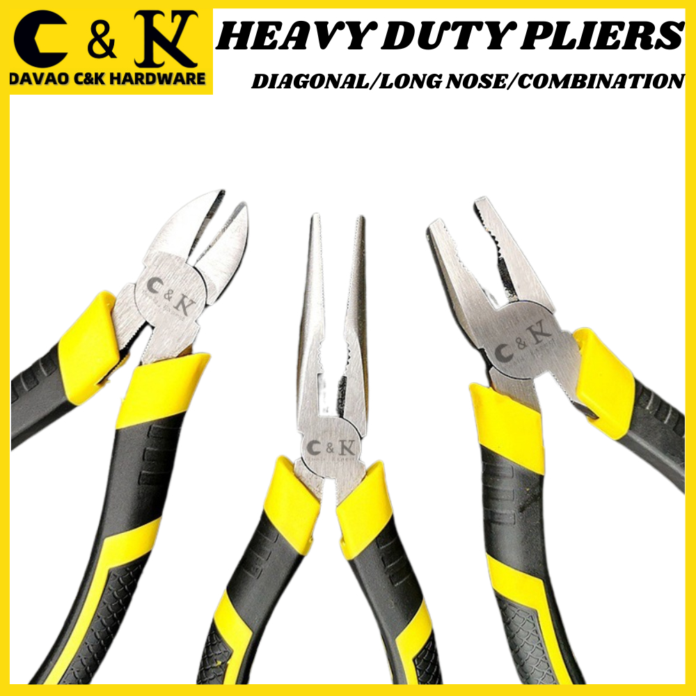 [CK01] Professional Pliers 6'' 8'' Combination / Long nose / Diagonal ...