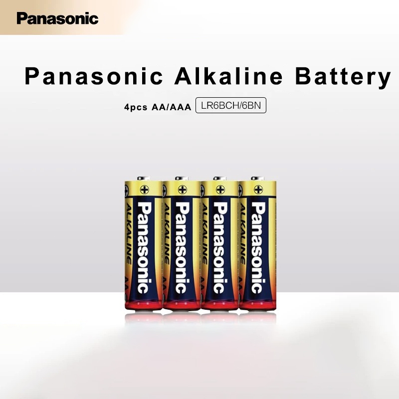 Panasonic LR6T/4B AA AAA (Pack of 4) Alkaline Batteries 5000mah 1.5V ...