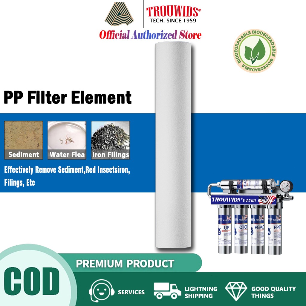 TROUWIDS PP Water Filter Sediment Filter Cartridge Replacement For ...