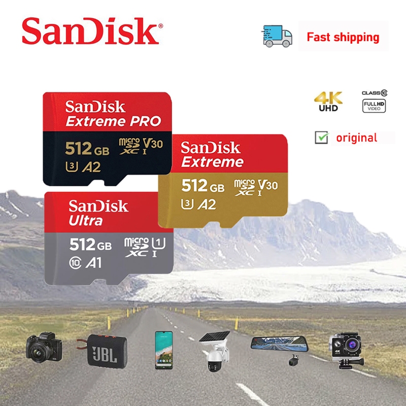 Sandisk Class 10 micro SD card memory card 16GB/32GB/64GB/128GB/256GB ...