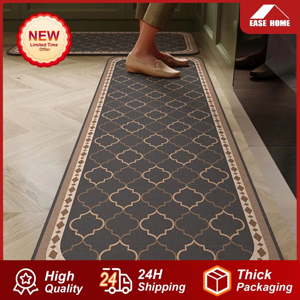 2 in 1 carpet Strip Kitchen Floor Mat Non-Slip and Oilproof Waterproof ...