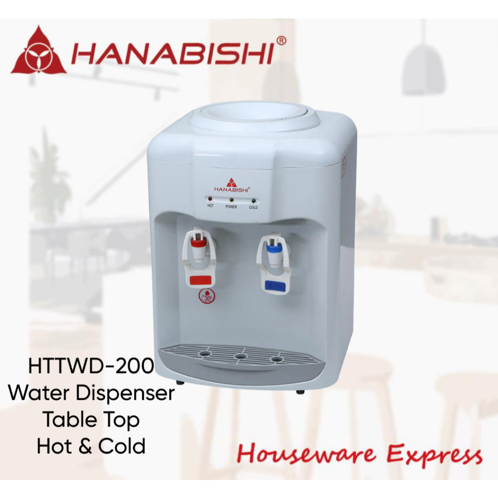 Hanabishi HTTWD200 Water Dispenser HTTWD-200 Table Top Hot & Cold ...
