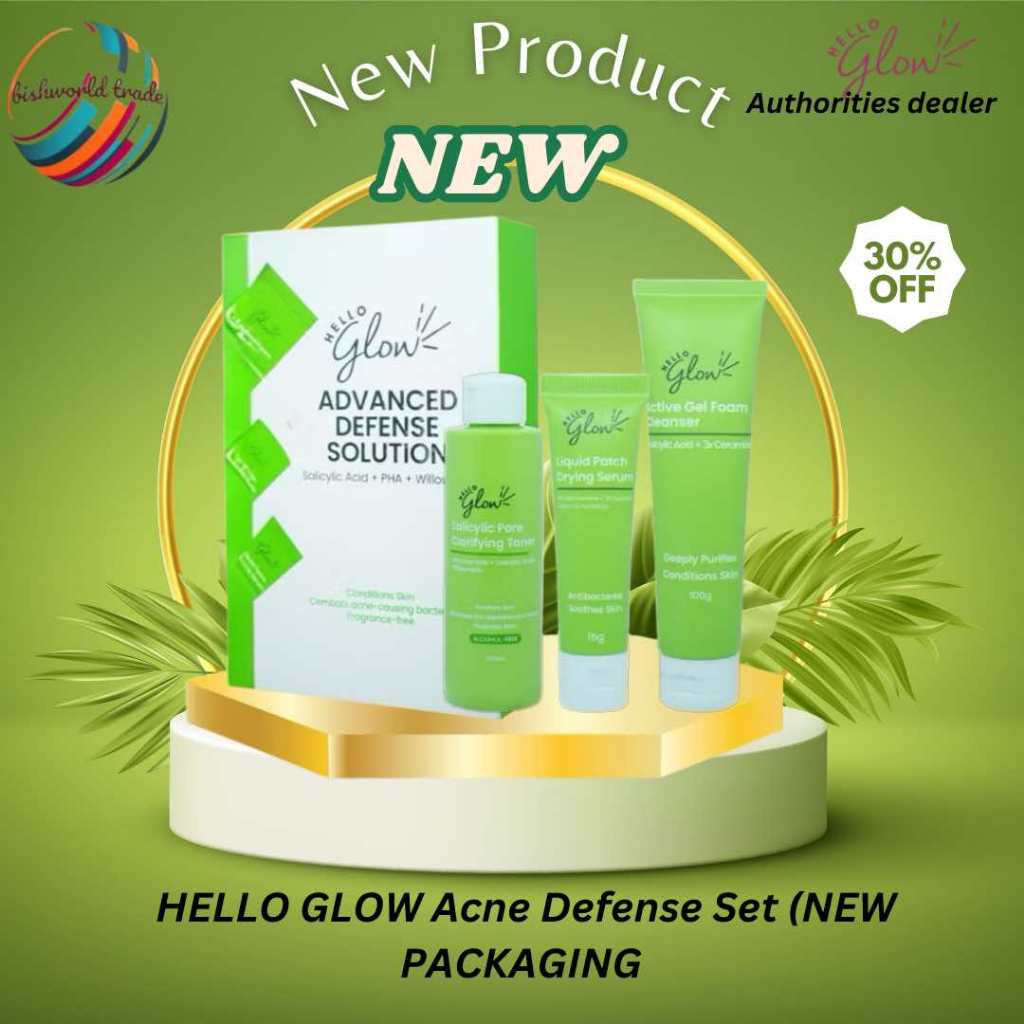 Hello Glow Acne Defense Set(NEW PACKAGING) | Shopee Philippines