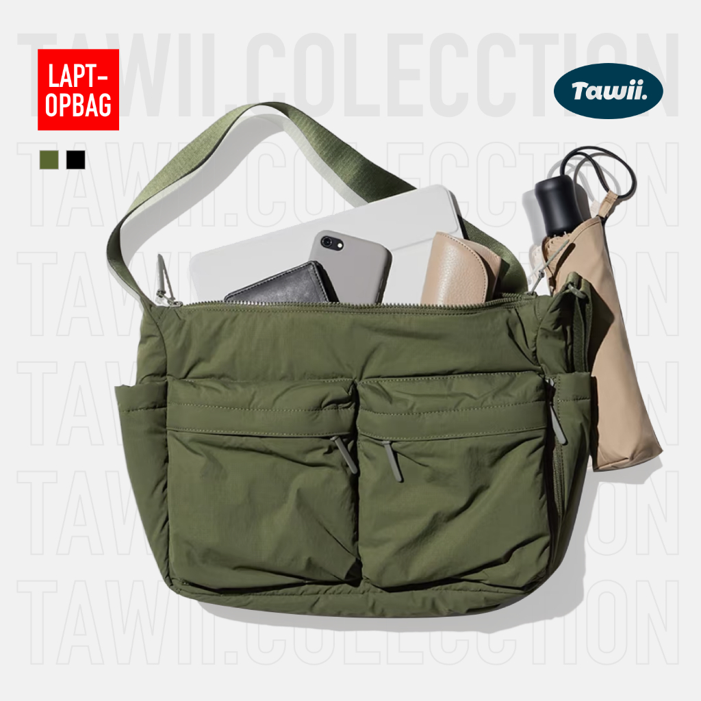 Tawii. Unisex Shoulder bag Large Capacity Crossbody Bag Multi ...