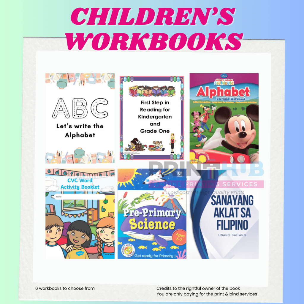 Children's Workbooks | Alphabet Tracing | First Step in Reading | CVC ...