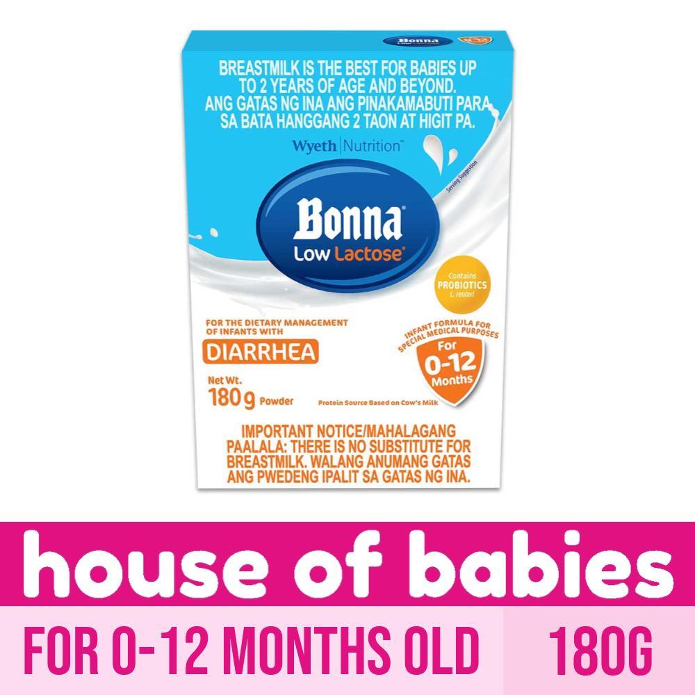 BONNA Low Lactose 180g for 0-12 Months Old Infant Formula | Shopee ...