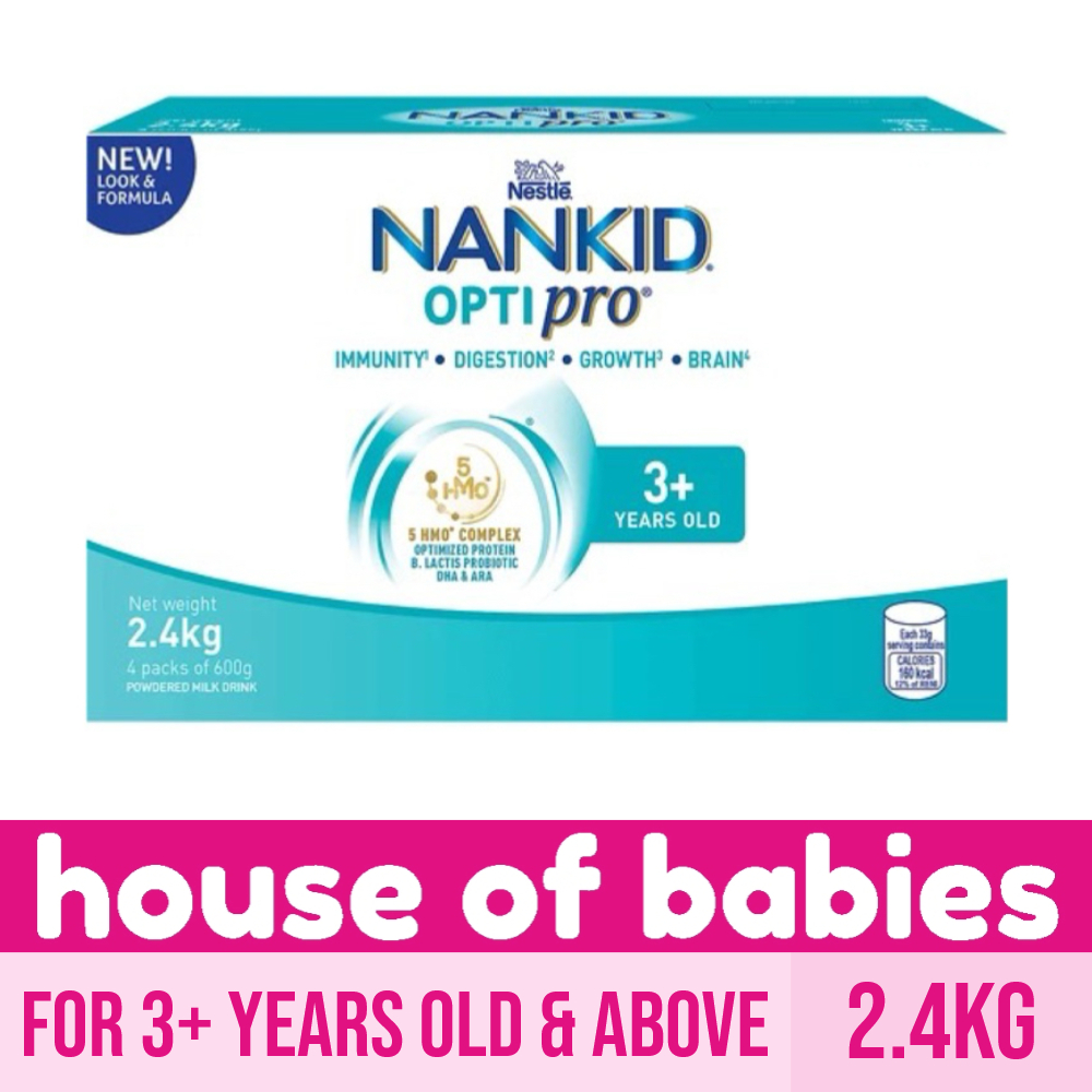 NANKID OptiPro Four 2.4kg Powdered Milk For Children Above 3 Years Old ...