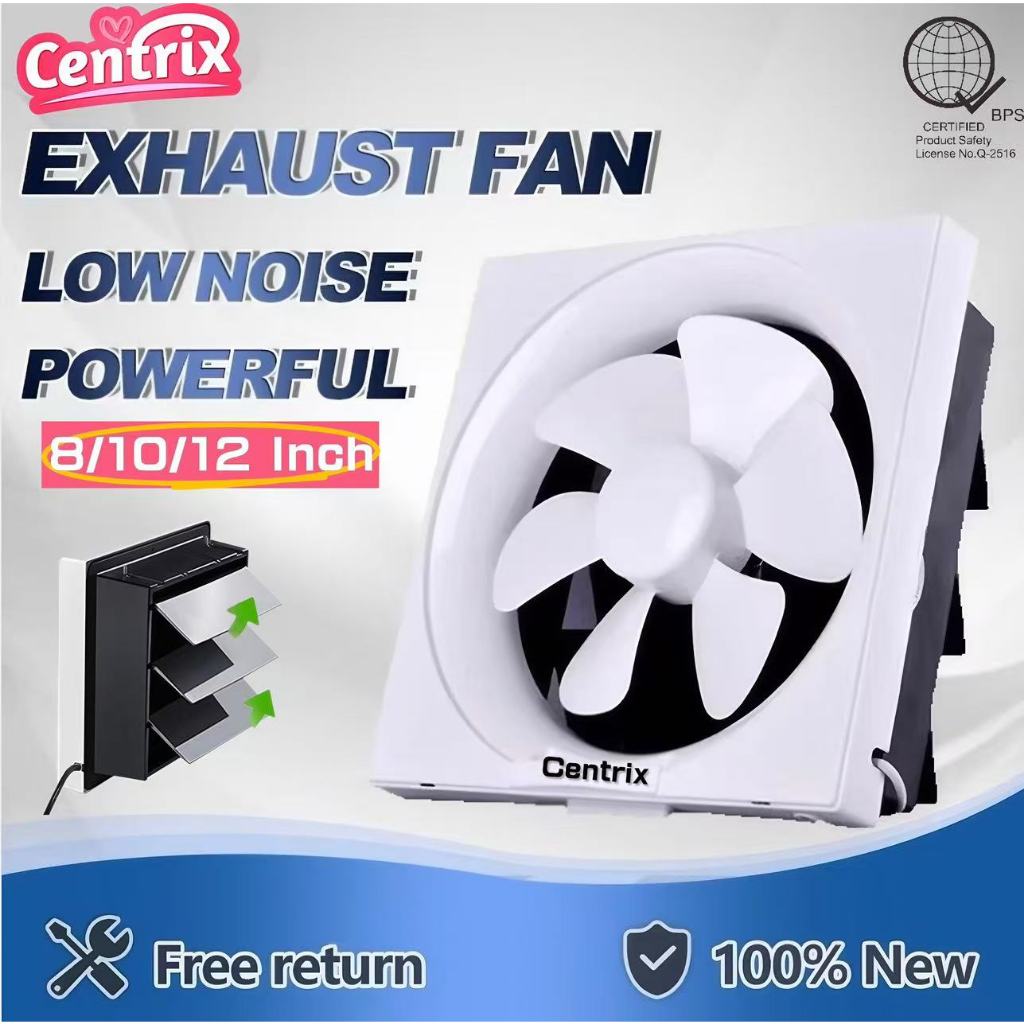 Centrix Exhaust Fan for Ceiling for Kitchen Stove Bathroom Ventilation ...