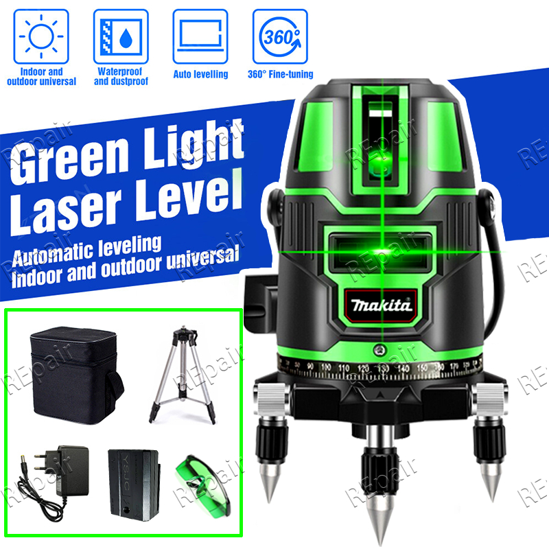 【READY STOCK】2/5 cross line laser level automatically leveling 360 ...