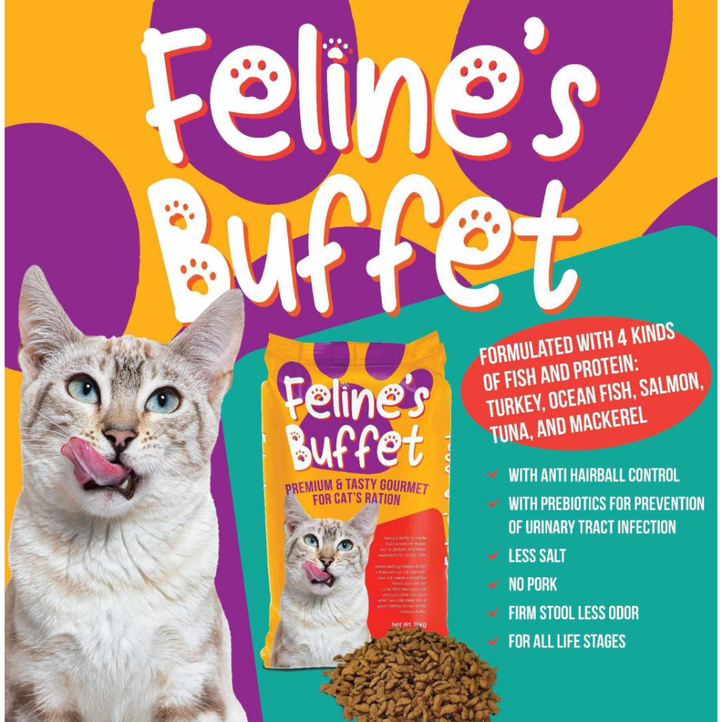 Feline's Buffet Premium Cat Food 15kg | Shopee Philippines
