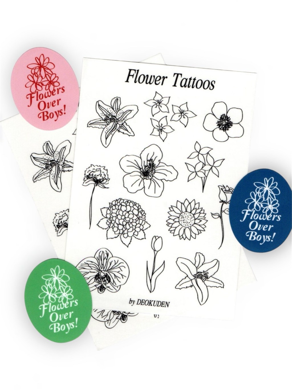 Flower Temporary Tattoo Sheet by DEOKUDEN | Shopee Philippines