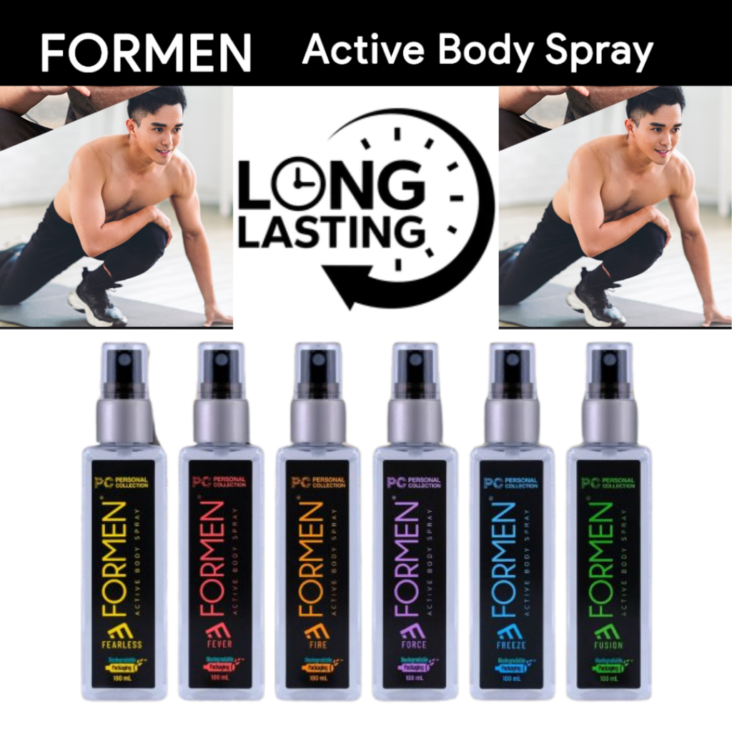 FORMEN PERFUMES FRAGRANTS ACTIVE BODY SPRAY 100ML BY PERSONAL ...