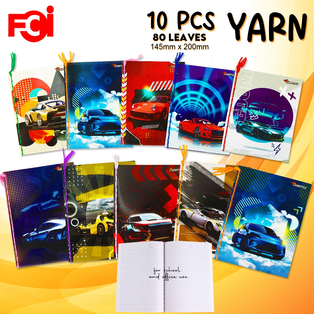 LCI New Different Design Spiral WITH YARN Notebook for Students Use 80 ...