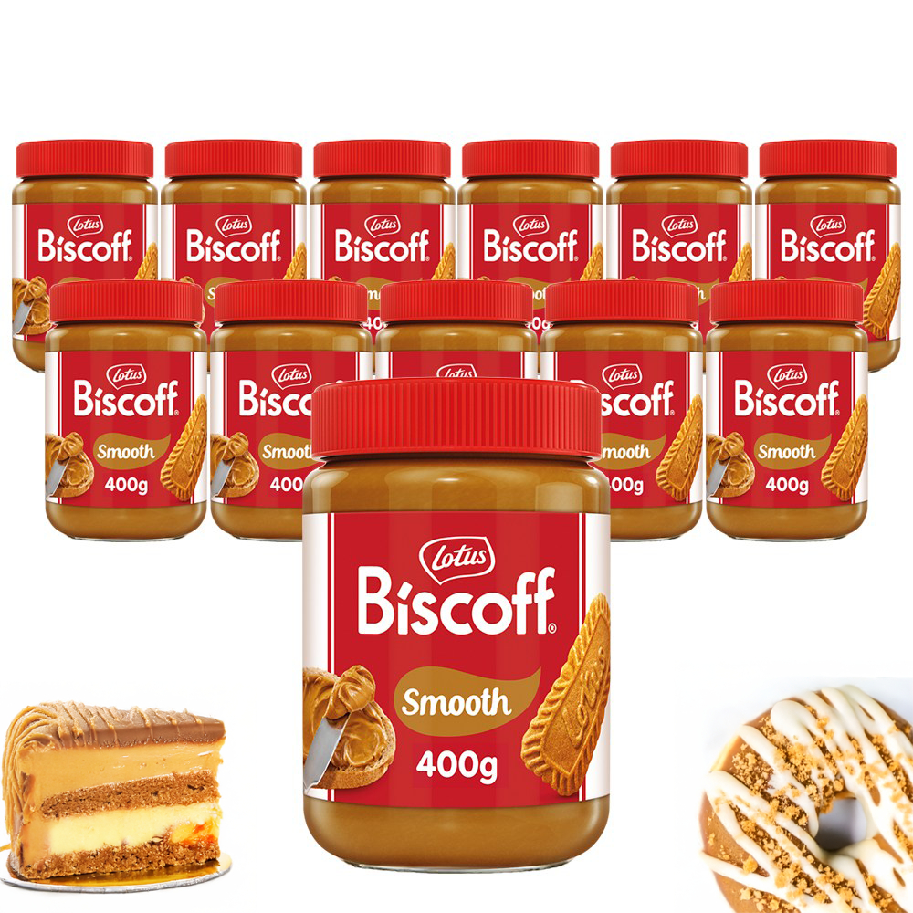 Lotus Biscoff Smooth 400g Spread x 12 BOTTLES - Affordable and ...