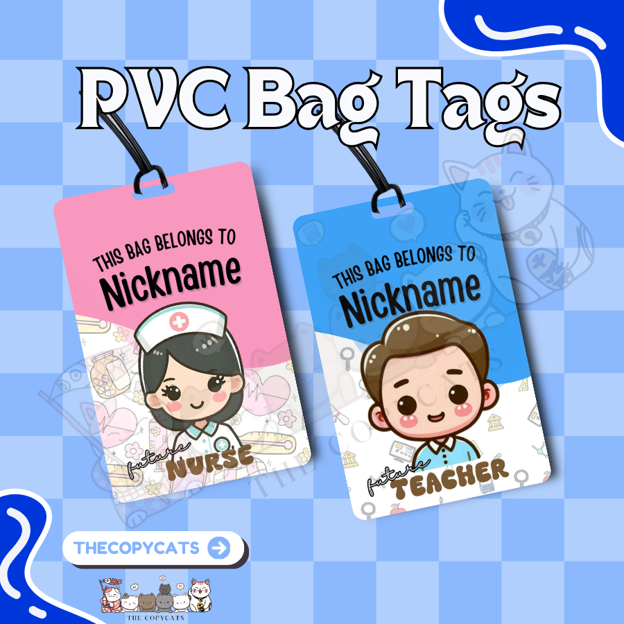 Customized PVC Bag Tag for Future Occupation Work Bag Tag for Male and ...