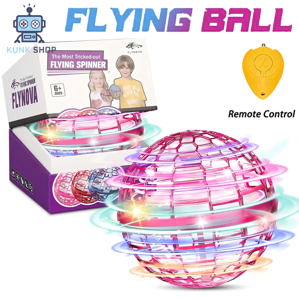 Flynova Pro Flying Ball Rotating Rechargeable Mini UFO Boomerang Balls ...