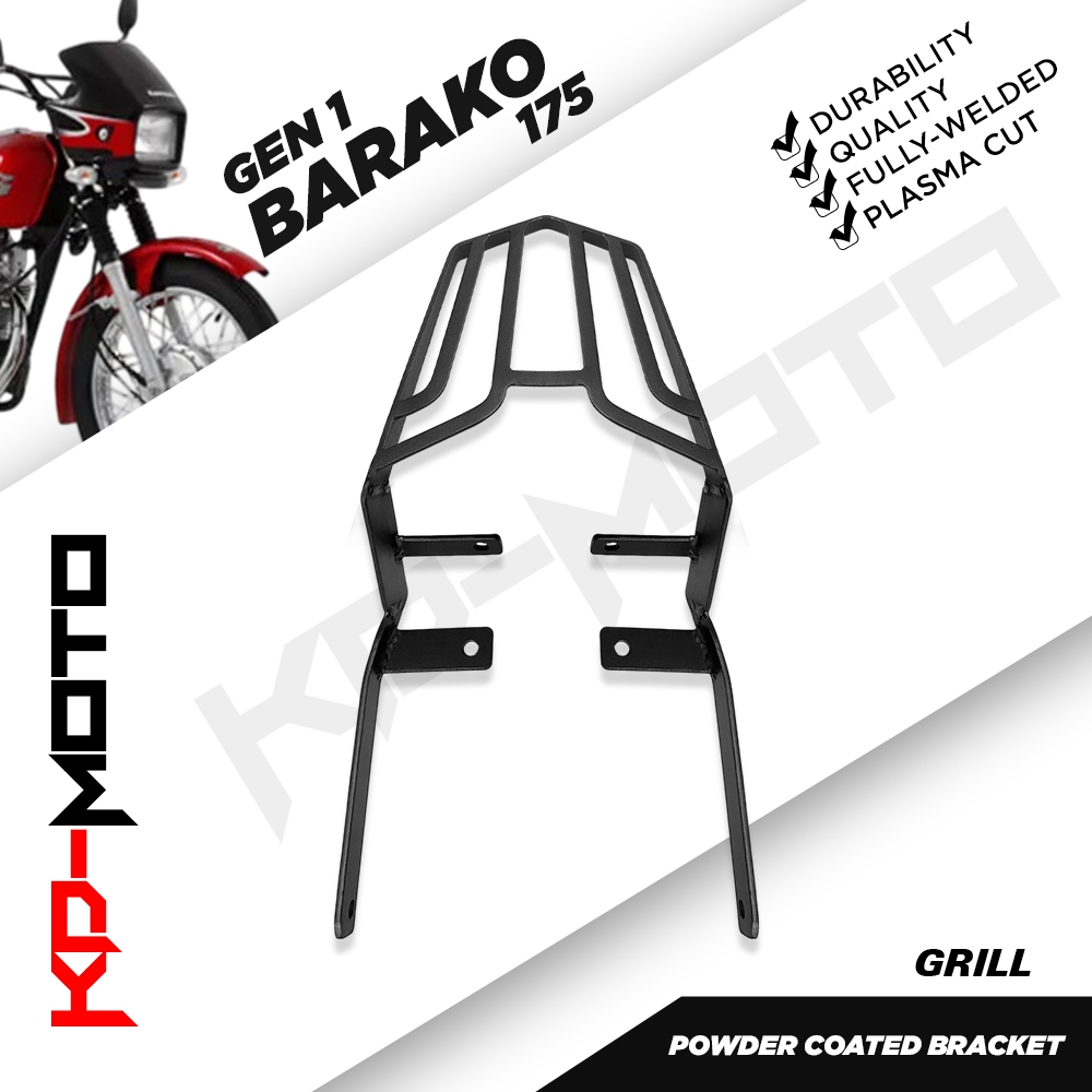 KAWASAKI BARAKO 175 GEN 1 Top Box Bracket/Motorcycle Accessories/Powder ...