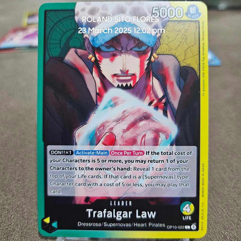 One Piece TCG [English] OP10-022 L Trafalgar Law | Shopee Philippines