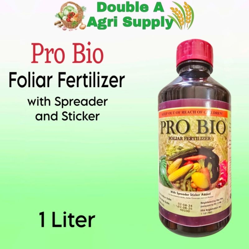 Pro Bio Foliar Fertilizer with Spreader Sticker 1 Liter | Shopee ...