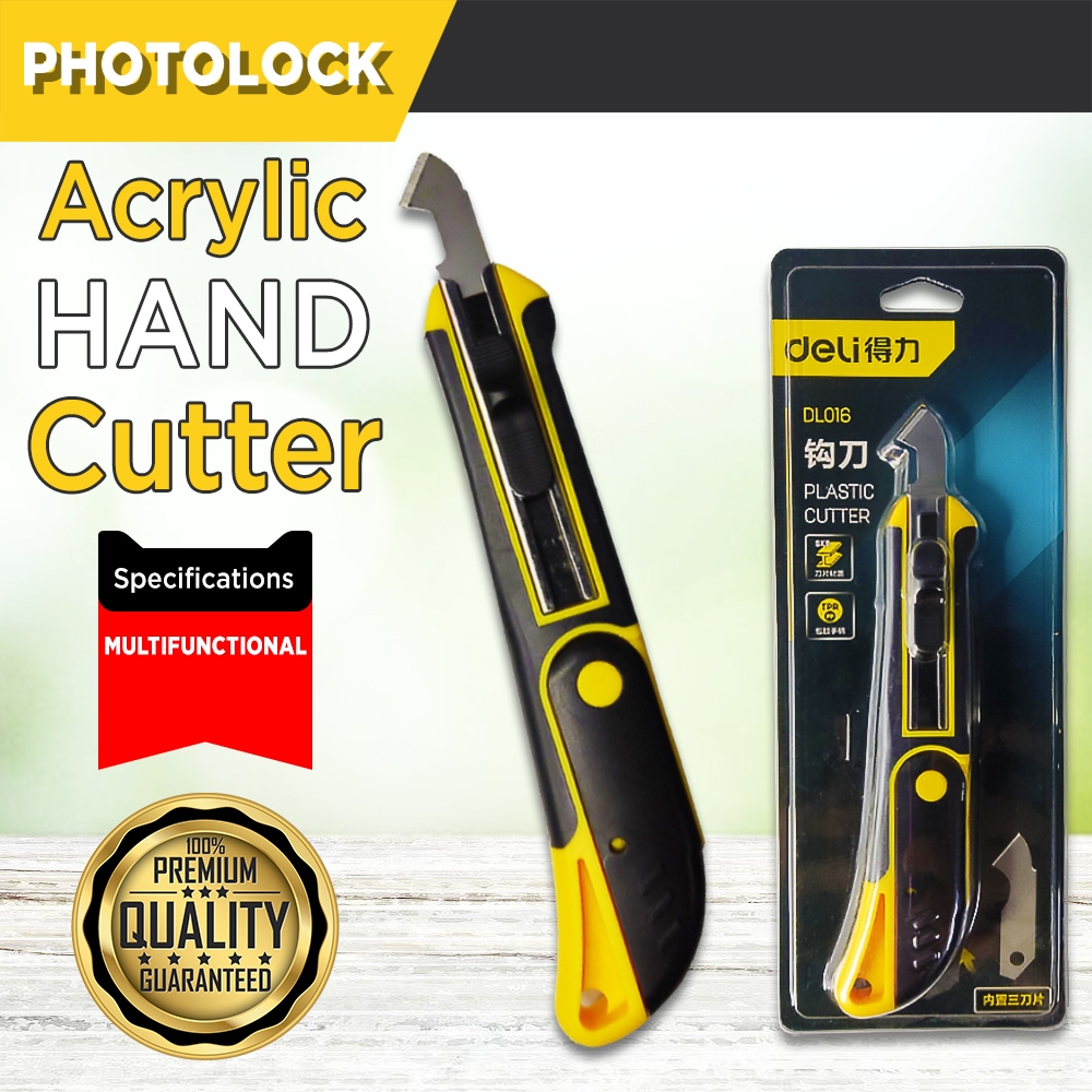 Acrylic Hand Cutter and Multi Purpose Retractable Cutter | Shopee ...