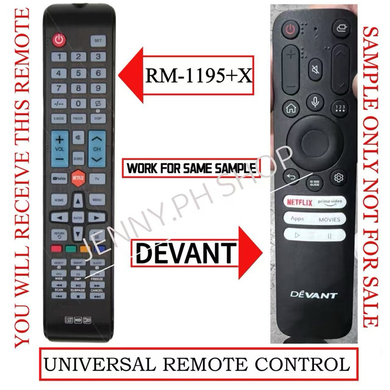 ReaDy to use Devant smart tv remote,100% na gagana sa tv mo | Shopee ...