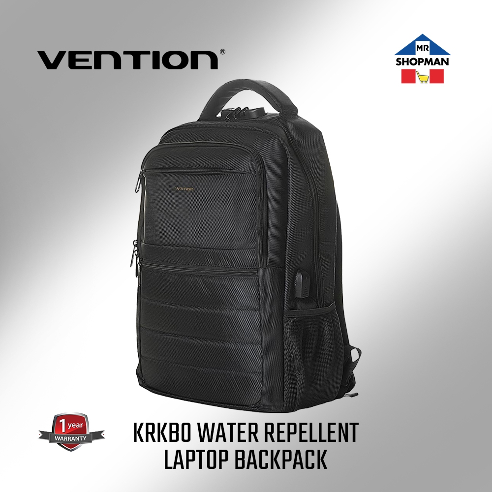 Vention KRKB0 Laptop Bag w/ USB Charging Port w/ Lock Water Repellent ...