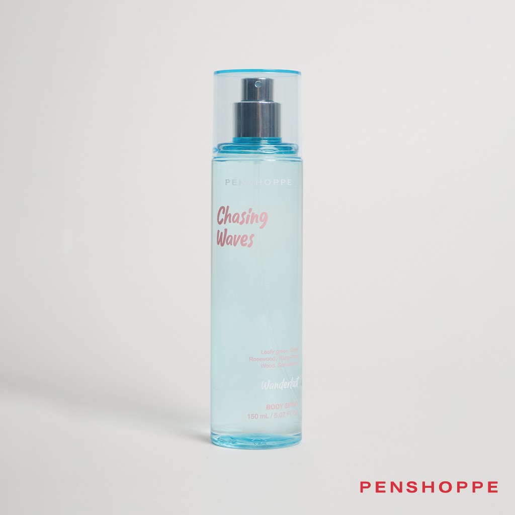 Penshoppe Wanderlust Chasing Waves Body Spray For Women 150ML (Blue) | Shopee Philippines