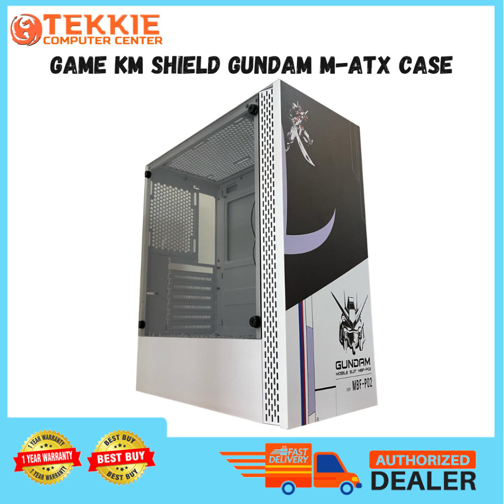 GAME KM SHIELD GUNDAM M-ATX CASE (WHITE) | Shopee Philippines