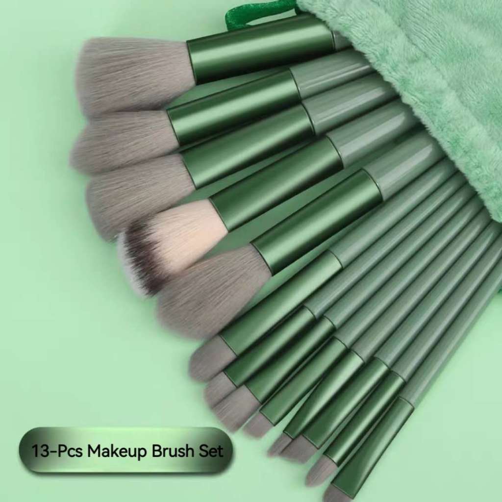 Fun Live New 13 PCS Makeup Brushes Set With Bag Foundation Women ...