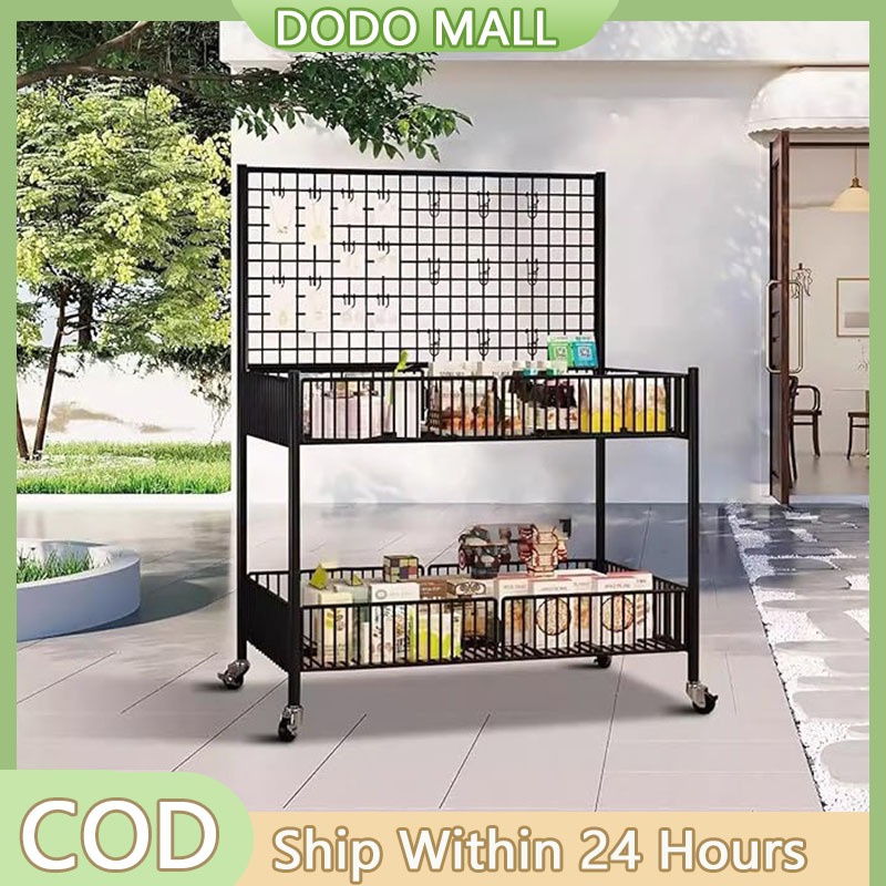 Stall Display Rack Mobile Stall Cart Floor Stall Trolley Promotional ...