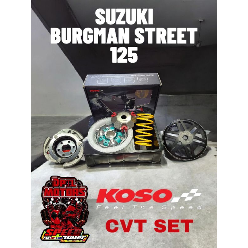 Koso CVT Set Suzuki Burgman Street | Shopee Philippines