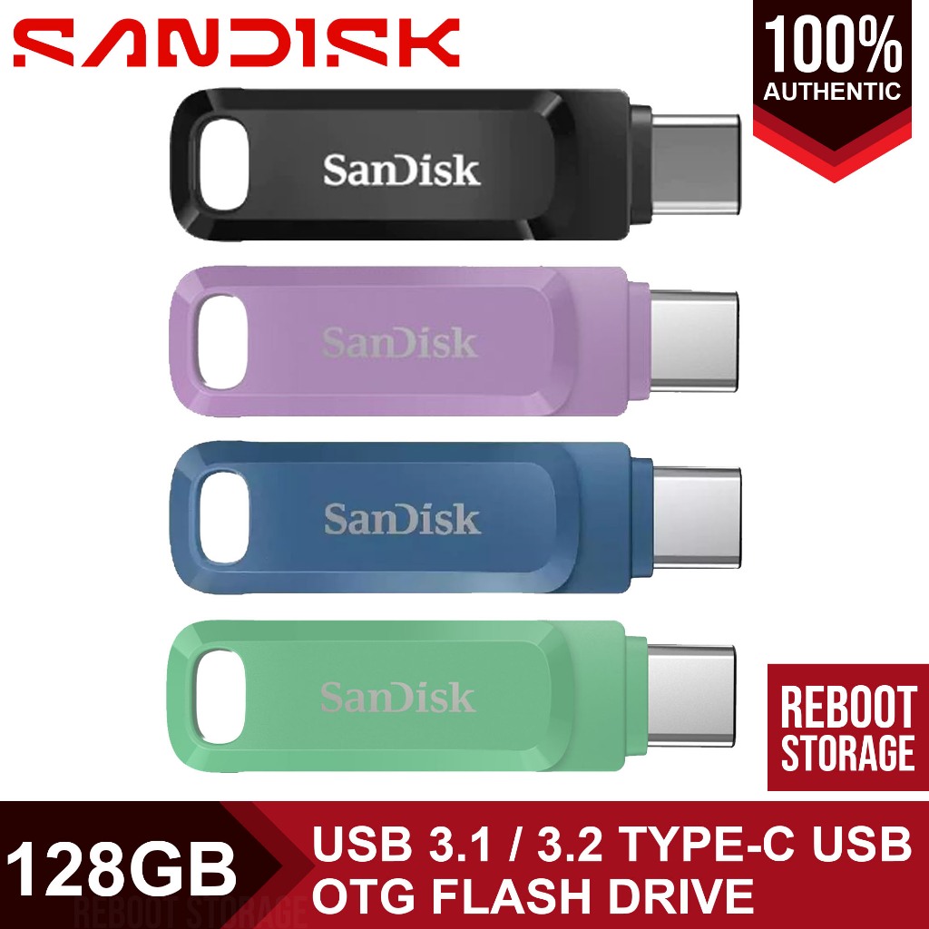Sandisk Ultra Dual Drive Go USB flash drive 128GB USB Type A Type C 3.1 ...