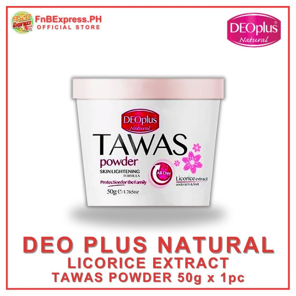 DeoPlus Natural Tawas Powderw/licorice 50g | Shopee Philippines