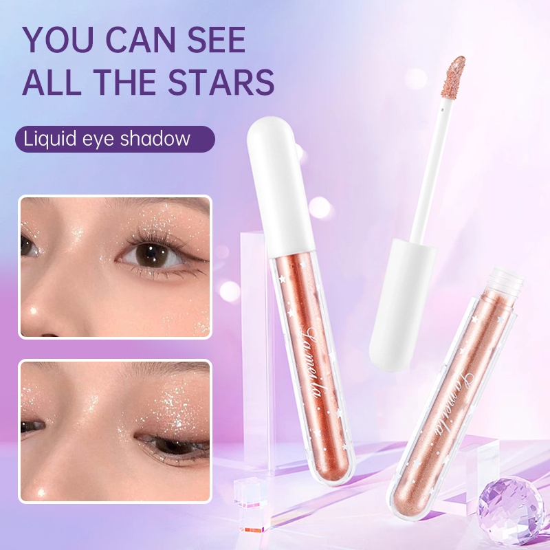 4 Colors Shining Pearlescent Liquid Crystal Glitter Eye Flashing ...