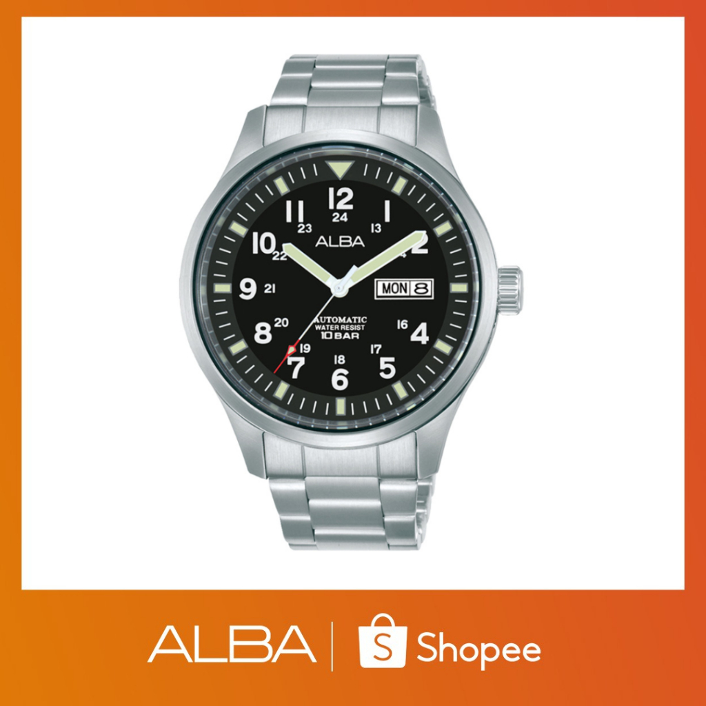 ALBA Philippines AL4213X1 Mechanical Black Dial Men's Automatic Watch ...