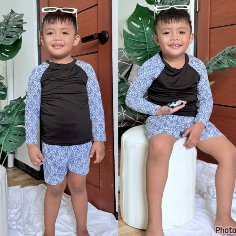 TERNO RUSH GUARD FOR KIDS(3-5 YEARS OLD) | Shopee Philippines