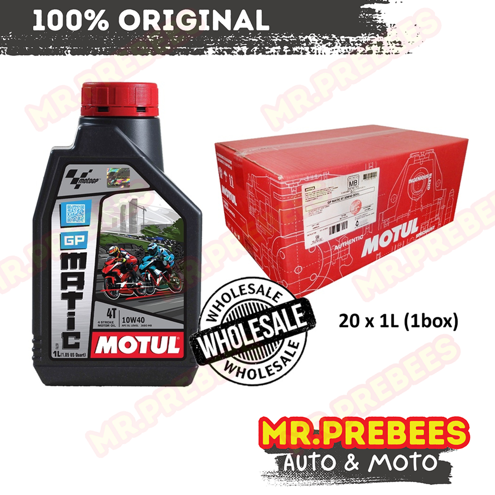 MOTUL GP MATIC 4T 10W40 (20 x 1L) 1box | Shopee Philippines